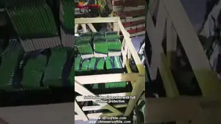 Traditional Chinese Green Glazed Roof Tiles Factory Packing
