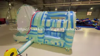 Inflatable Snow Globe with Flying Balls for Holiday Events