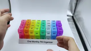 31 Day Pill Organizer Monthly Planner & Large Capacity