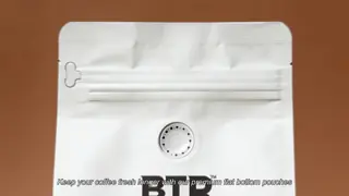 Premium Flat Bottom Coffee Bags with Degassing Valve