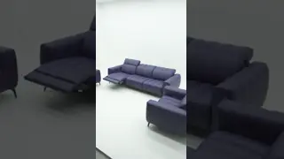 Functional Modern Recliner Sofa With Independent Headrest And Footrest Adjustment