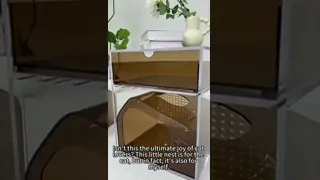 Modern Acrylic Cat Bed Side Table Luxury Pet Furniture