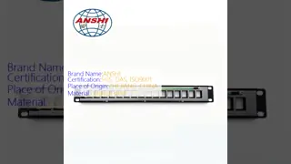 16 Port Shielded Patch Panel for Reliable Network Setup