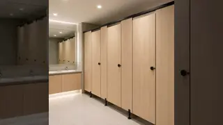 Medical Grade Antibacterial HPL High Pressure Laminate Wall Panels, Impact Resistant Anti-Collision