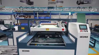 Full Auto Double color rhinestone shaking brushing machine