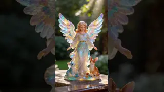 Custom Size Resin Forest Angel Animal Statues | Decor Ornaments for Mall, Exhibition Hall