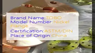Durable C70600 CuNi Weld Neck Flange for Marine Systems
