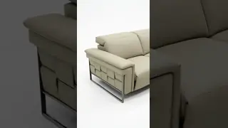 Modern Recliner Sofa with Dual Power Footrests and Clean Lines – Washable