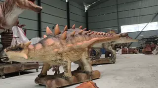 Life Size Animatronic Ankylosaurus for Theme Parks