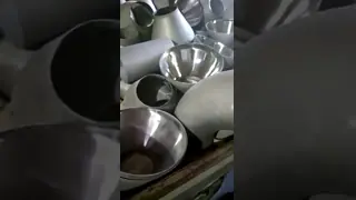 Production of stainless steel pipe fittings