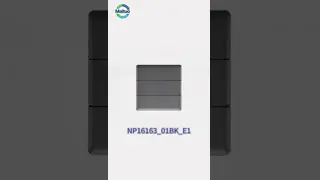 NP16163_01BK_E1 | Schneider Unica KNX 6 Key Matte Black Smart Control Panel With E1 Built-In Thermos