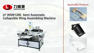 LY-WSM 1200 Semi Automatic Collapsible Wings Assembling Machine Wing Box Collapsible Wings