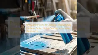 Durable Empty Aerosol Tin Cans for Automotive Use