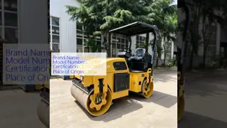 Efficient Double Drum Road Roller for Asphalt and Soil