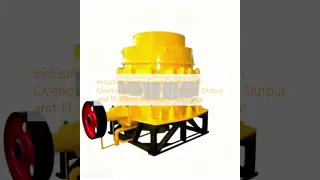 Heavy Duty Spring Cone Crusher 35 to 60 TPH Output