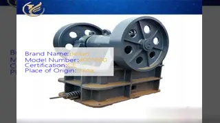 PE400x600 Jaw Crusher 80 TPH High Efficiency Stone Crushing