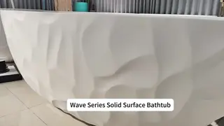 Wave Series Solid Surface Bathtub