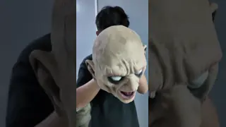 Realistic Horror Latex Mask with White Eyes for Halloween & Cosplay