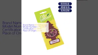 Custom Scented Car Air Freshener Personalized Fragrance Tag