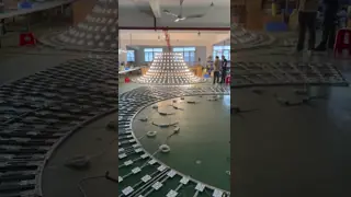 Multi-Tier Crystal Foyer Chandelier Titanium Gold Hotel Villa Entrance Large Luxury Pendant Light D