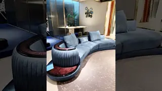 Luxury Italian Curved Sofa Set Elegant Living Room Upgrade