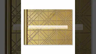 Gold Diamond Etched Stainless Steel Sheet Premium Finish