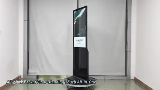 32 inch 65 inch Full Black Android PC All In One Touch Screen Kiosk