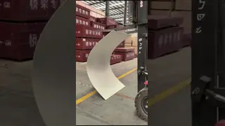 Pressing PVC Concrete Formwork with a forklift