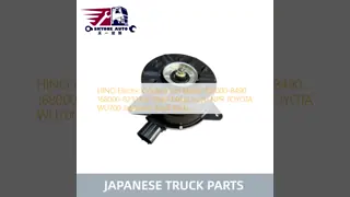 HINO Electric Cooling Fan Motor Reliable Truck Cooling