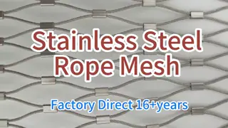 Durable Stainless Steel Wire Rope Netting for Zoo Enclosures