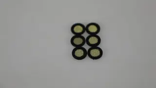 Mini Small Round Stainless Steel Filter Disc With Black Wrapped Edge
