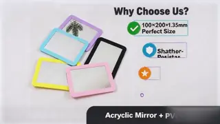 PVC Framed Acrylic Decor Mirror