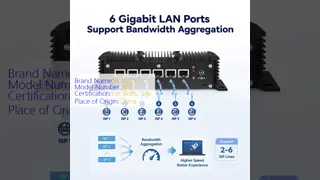 Powerful J6412 Mini PC 6 Port Soft Router Firewall