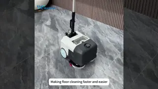 T3 Compact Dual-Brush Floor Scrubber in Action