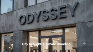 Custom ODYSSEY LED Signage | Day to Night Dual-Lighting