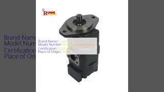 14525545 Hydraulic Gear Pump For Excavator Performance