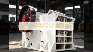 1800mm Hydraulic Double Roll Crusher High Efficiency 150 TPH