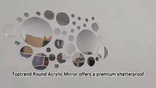 Mini Cute Customized Self Adhesive Acrylic Mirror Stickers