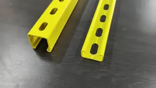Durable Red Powder Coated C Channel Strut for Fire Safety