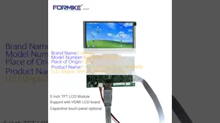 High Resolution TFT LCD Module 800x80 RGB Display