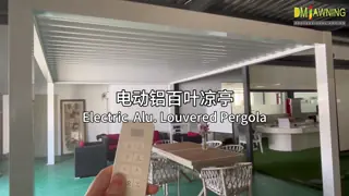 Motorized Adjustable Aluminum Tilting Sun Louvers