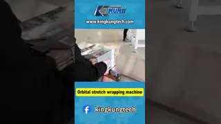 Automatic Orbital Stretch Wrapping Machine for Long Products & Industrial Packaging