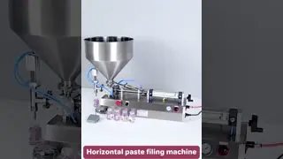 Horizontal paste filing machine