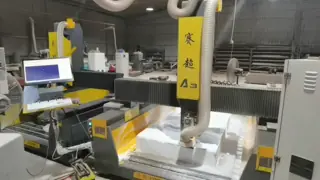 High Z Axis 3d Styrofoam Carving EPS Cnc Router Foam Cutting Machine