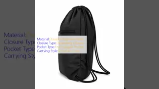 Best Lightweight Gym Drawstring Backpack with Zipper Pocket