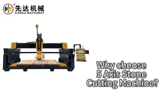 Xianda Create 600 Heavy Duty 5 Axis CNC Bridge Saw | For Long-Hour Heavy Cavity Milling, Artificial