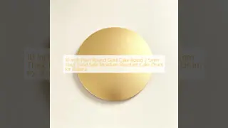 10 Inch Gold Cake Board Sturdy Food Safe Bakery Base
