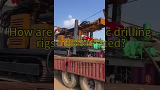 How are pneumatic drilling rigs transported?