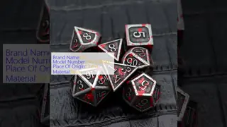 Archaize Vintage Resin Dice Set for Tabletop Gaming