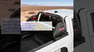 Universal Matte Black Steel Pickup Truck Roll Bar Upgrade